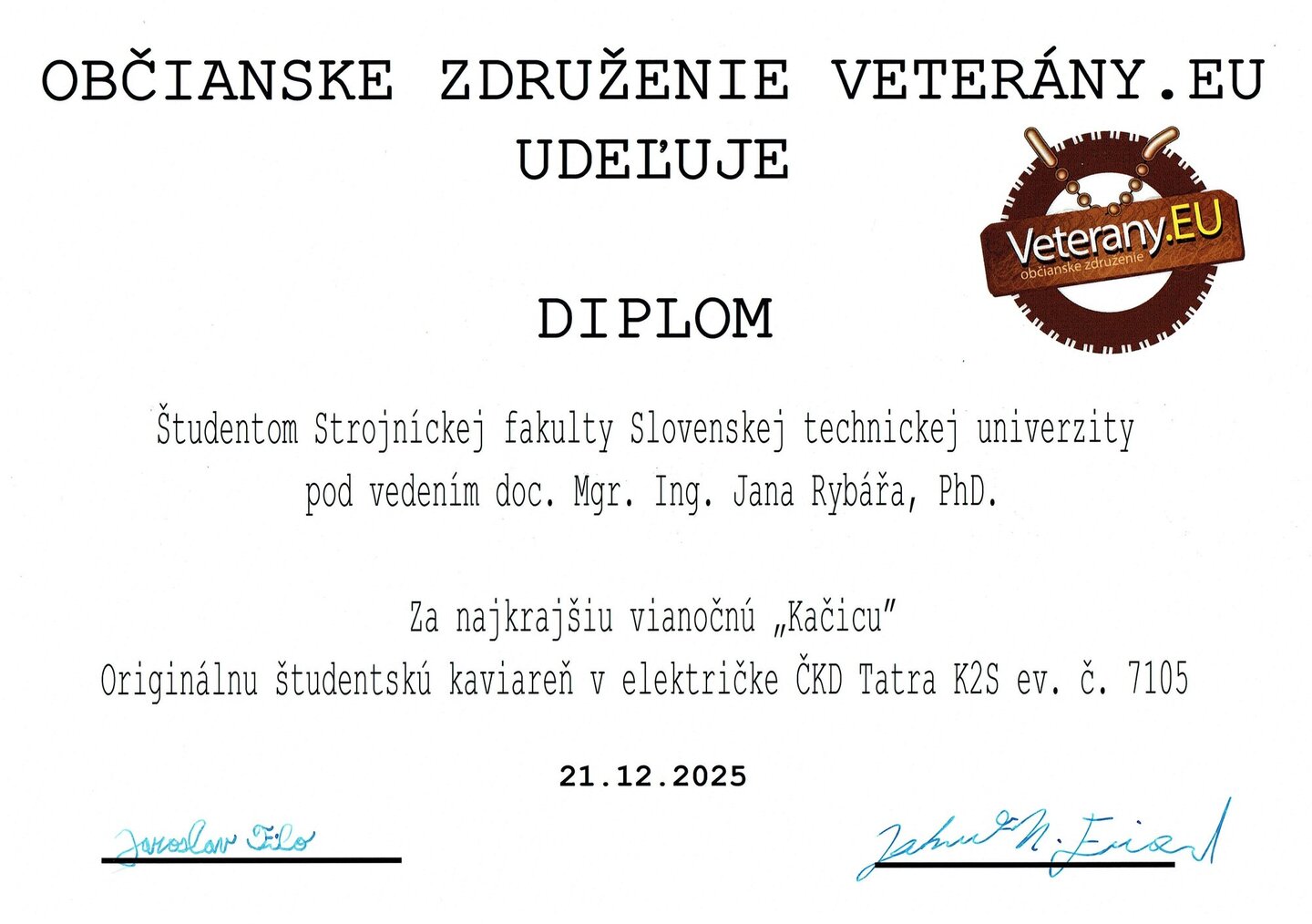 MILETRIČKA je najkrajšia študentská vianočná električka! - Strojnícka ...